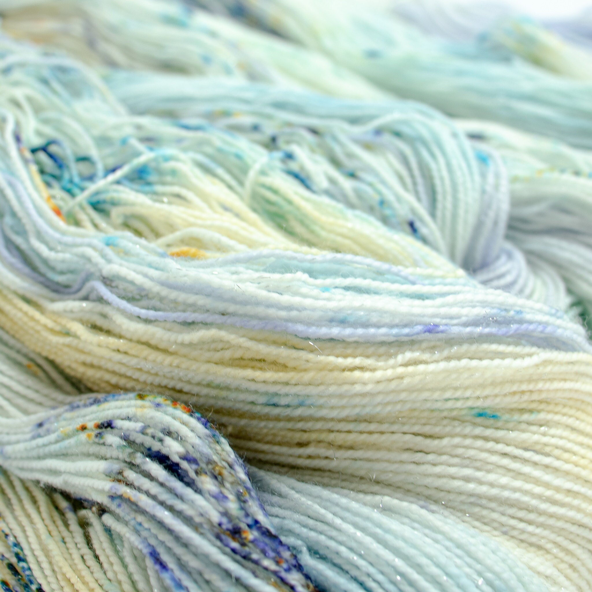 Sparkle Sock Yarn Hand Dyed Speckled Yarn Superwash Merino | Etsy