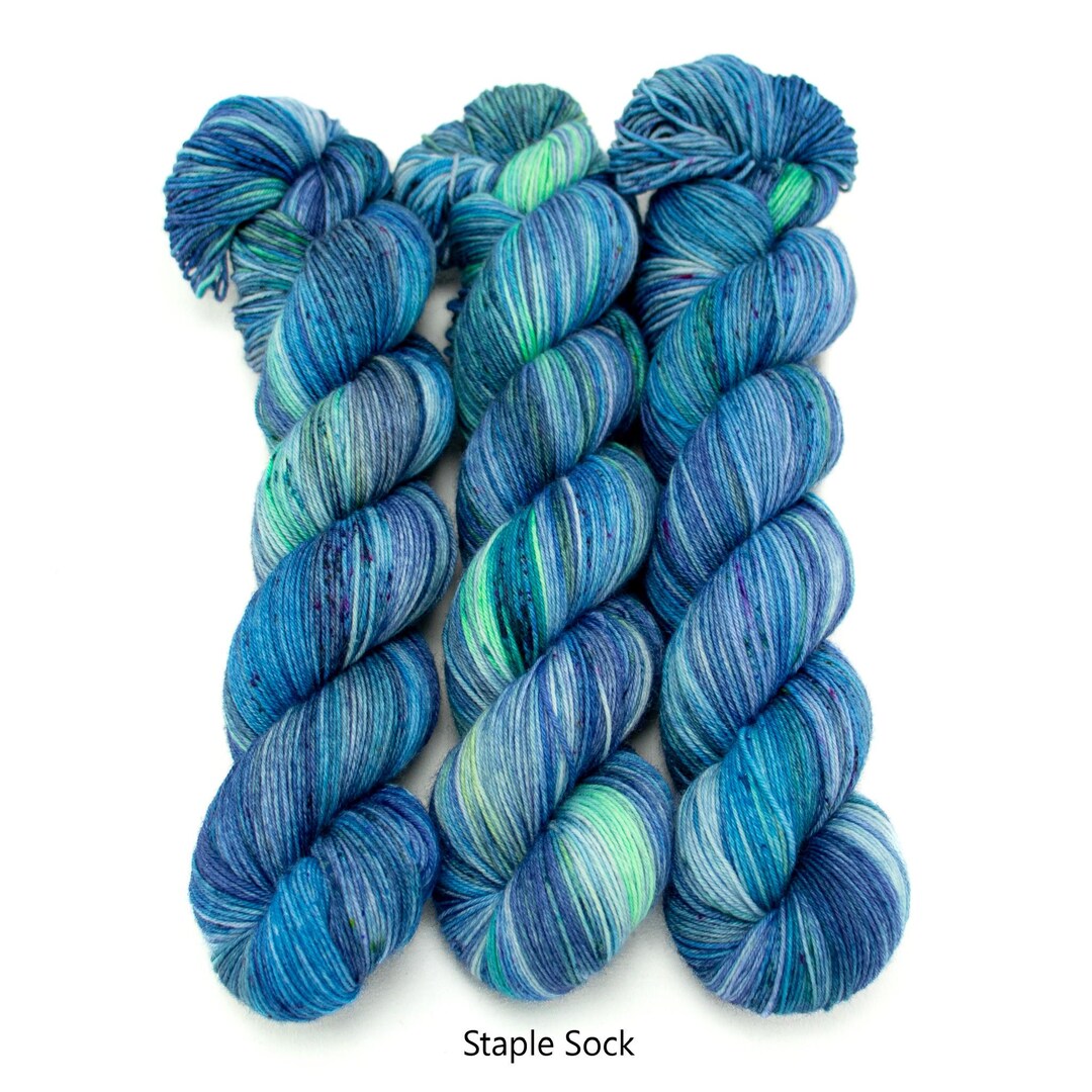 Sock Yarn, Hand Dyed, Speckled, Superwash Merino Nylon Fingering Weight ...