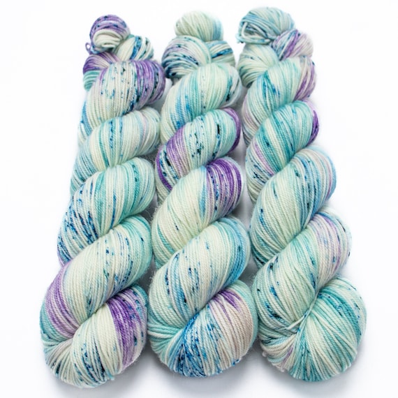 Sport Weight Yarn Hand Dyed Speckled Superwash Merino 100 | Etsy
