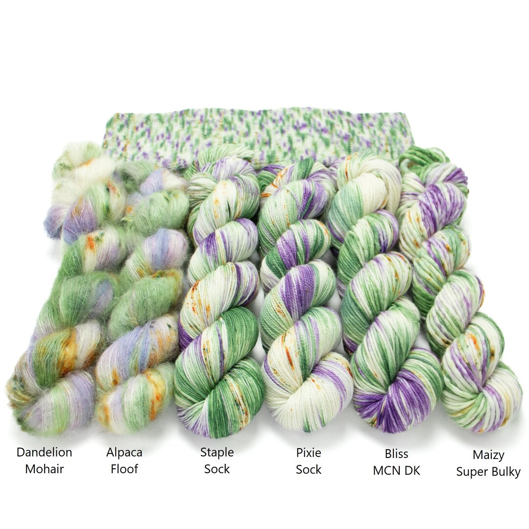 Crocus - Multiple Bases - Choose Your Base - Sock Yarn, Worsted Yarn ...