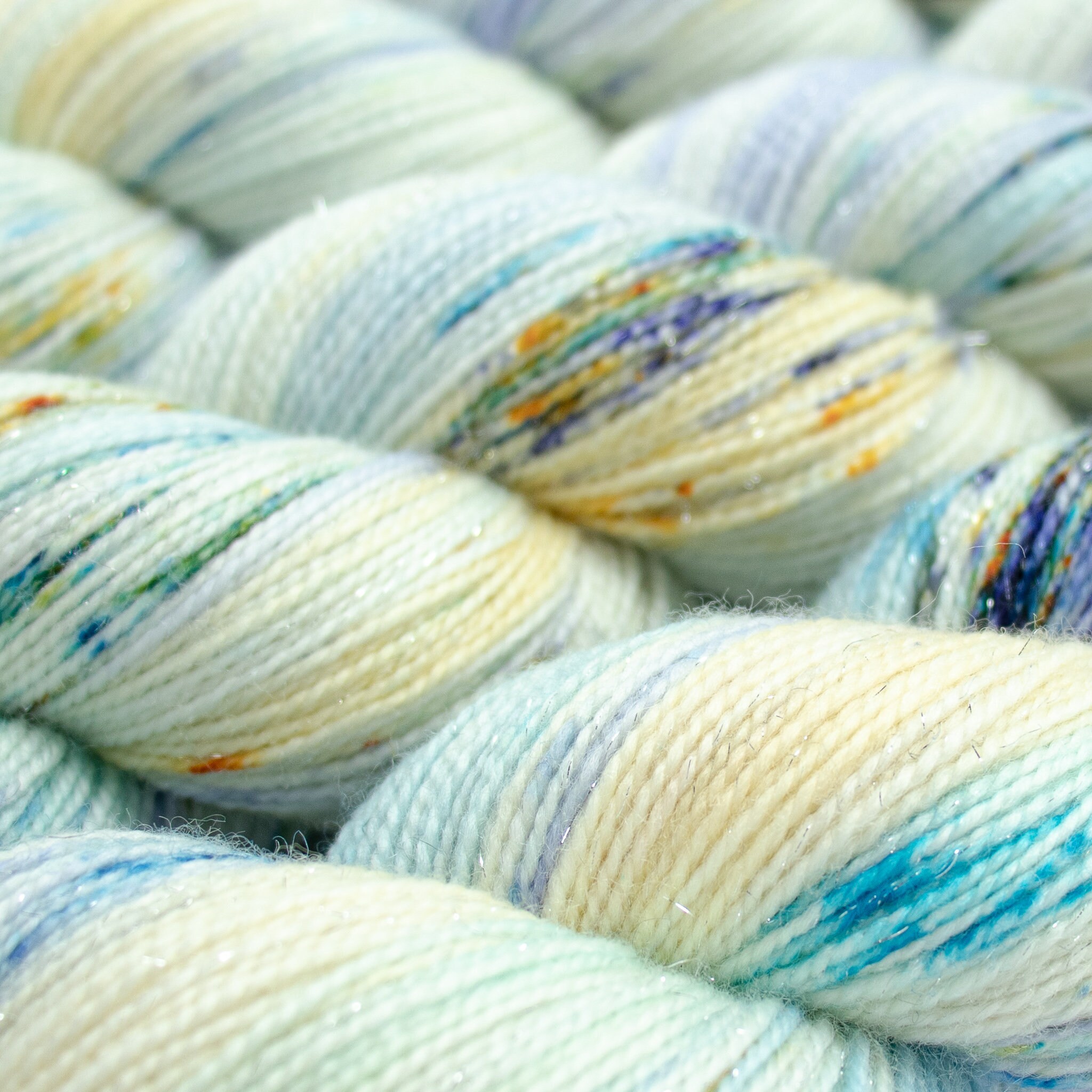 Sparkle Sock Yarn Hand Dyed Speckled Yarn Superwash Merino | Etsy