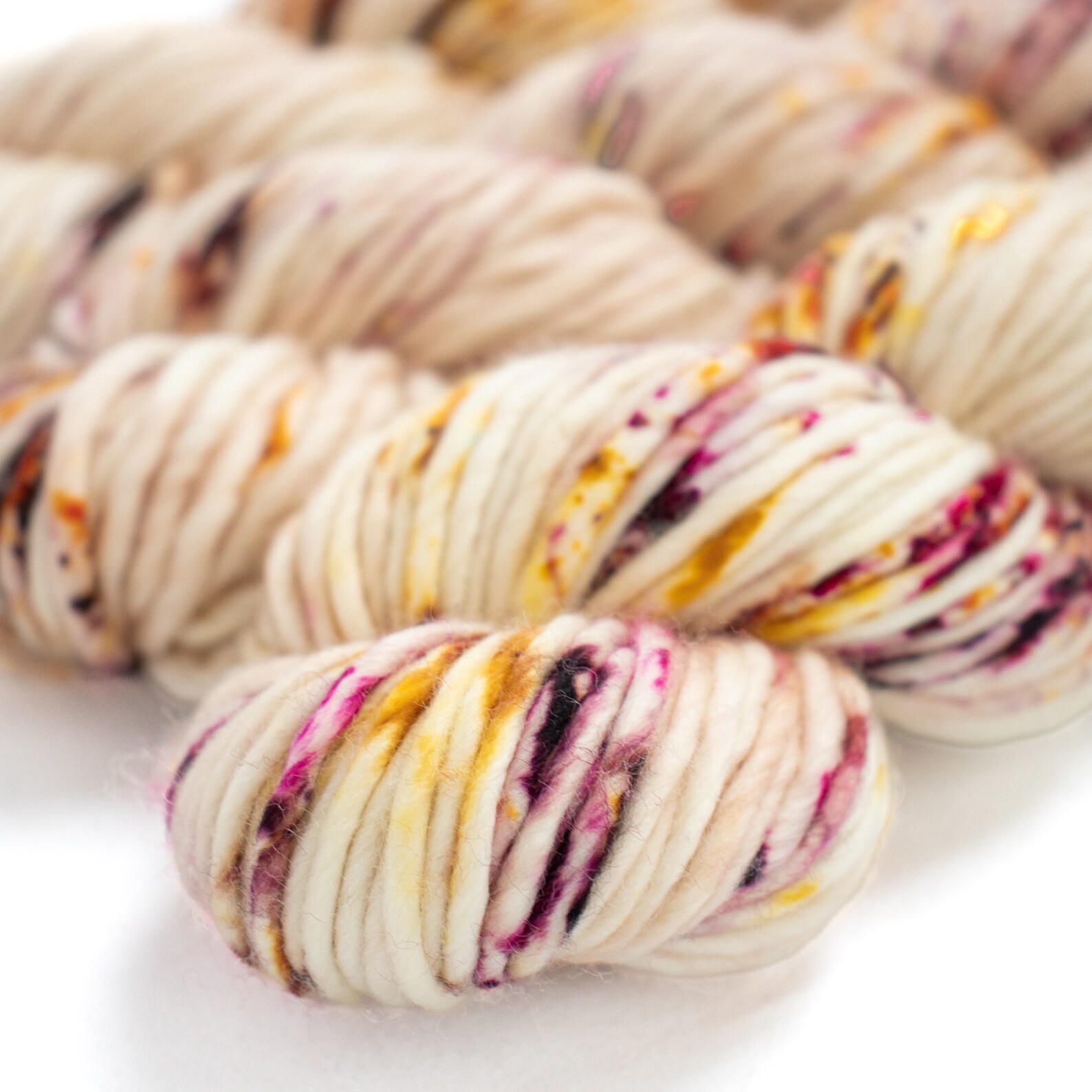 Super Bulky Yarn Merino Nylon, Hand Dyed Yarn, Speckled Yarn, Single ...