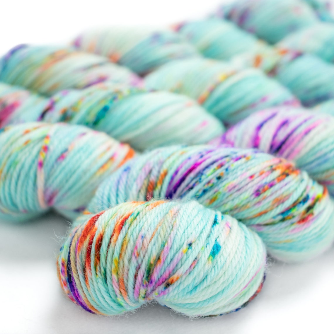 Worsted Weight Yarn Hand Dyed Speckled Superwash Merino - Etsy