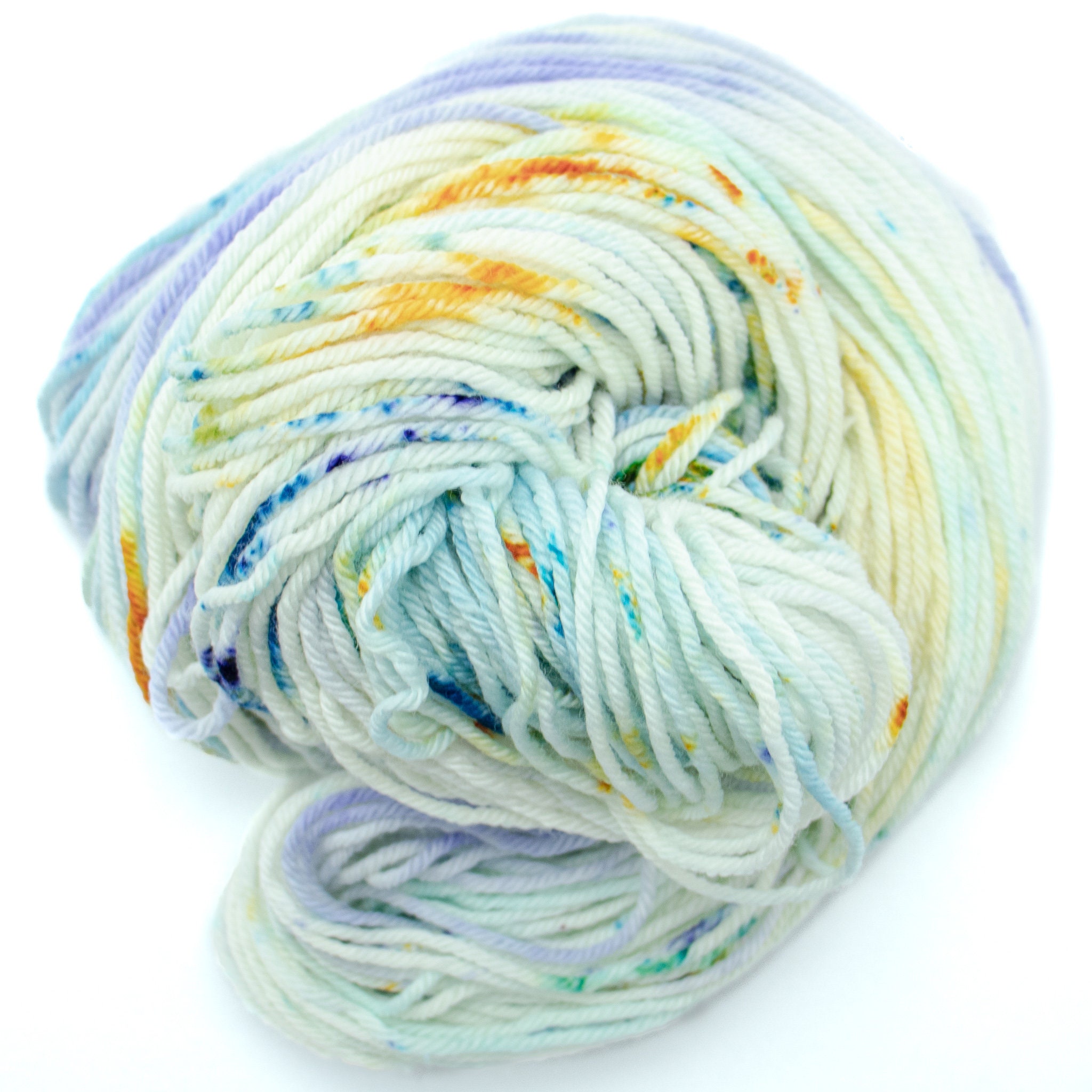 Worsted Weight Yarn Hand Dyed Speckled Yarn Superwash Merino | Etsy