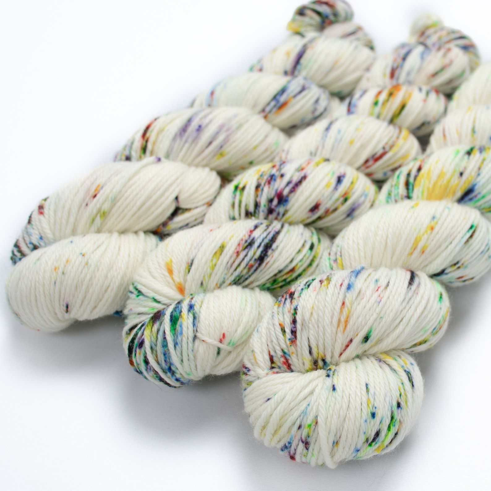 Worsted Weight Yarn Hand Dyed Speckled Rainbow Superwash - Etsy