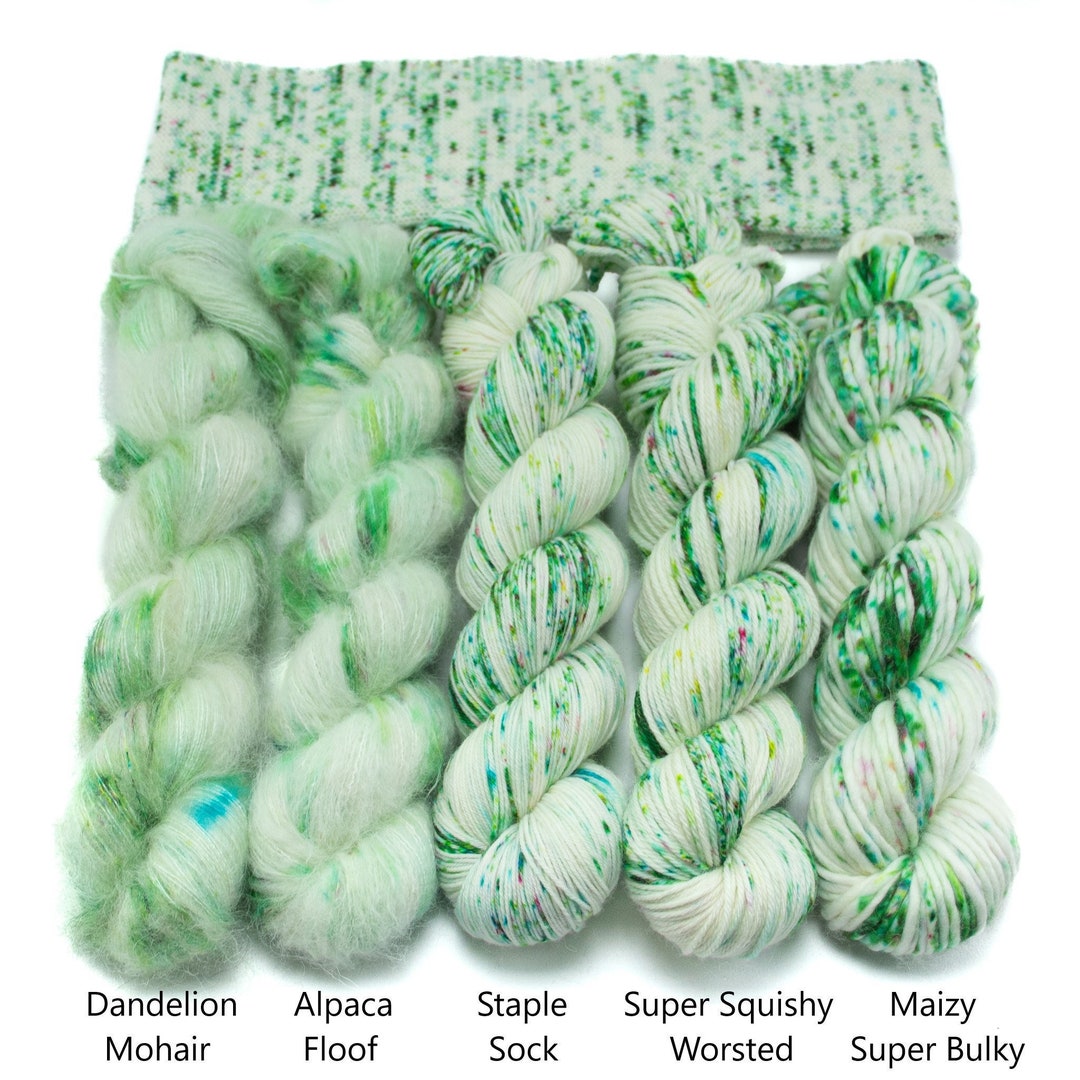 Lucky Charm - Choose Your Base - Sock Yarn, Worsted Yarn, MCN, Suri ...