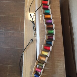 Steampunk Bandolier Wooden Spools 60" Mad Hatter Costume Cosplay - Etsy