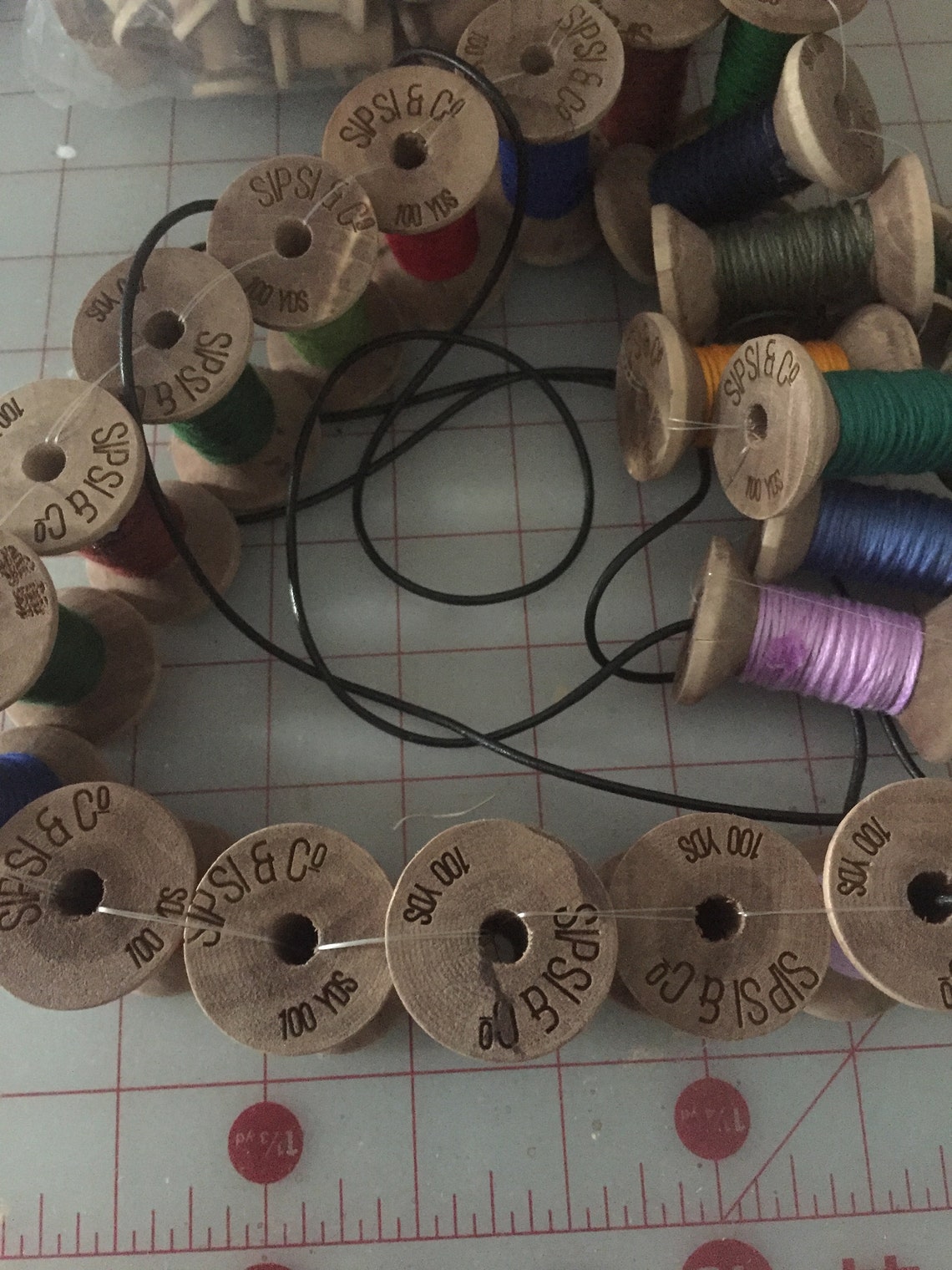 Steampunk Bandolier Wooden Spools 60 Mad Hatter Costume Cosplay - Etsy