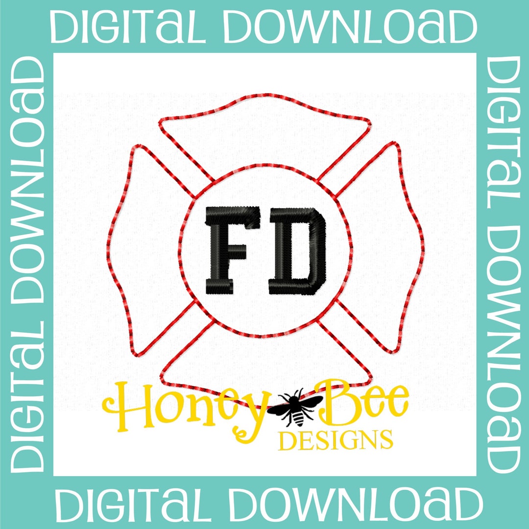 Fire Department Feltie Design, Fire Dept Feltie Embroidery Design ...