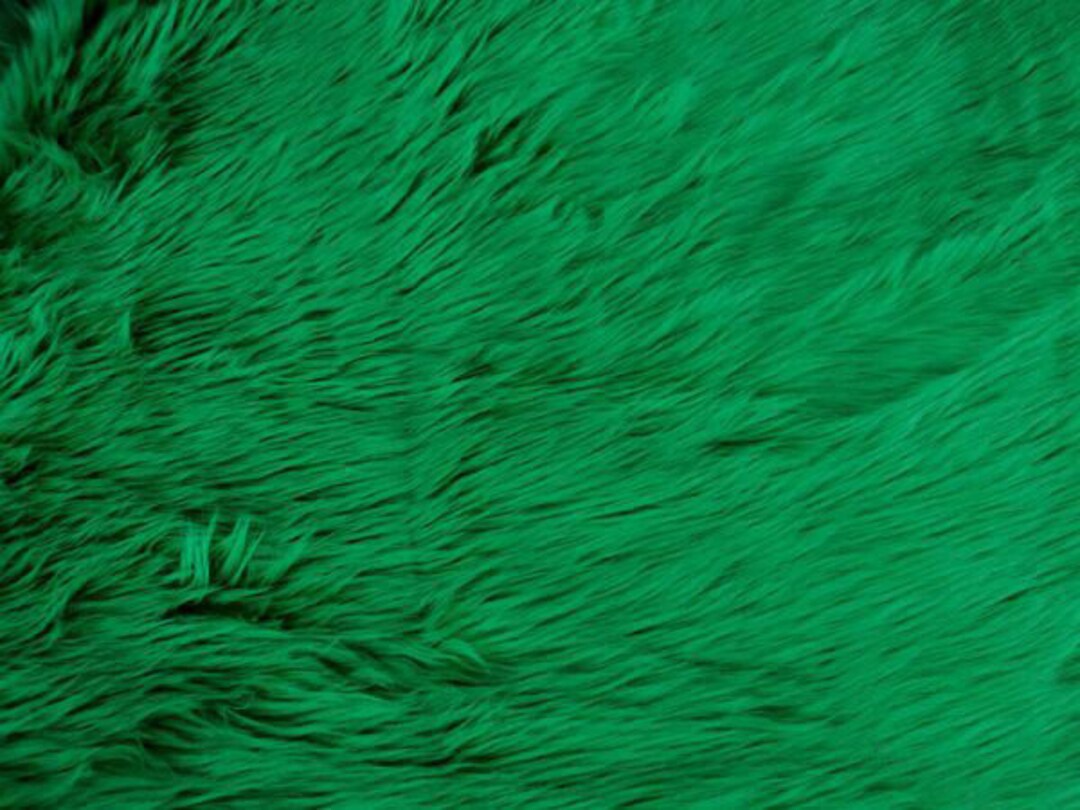 KELLY GREEN Shaggy Faux Fur, Plush Pile, 36"x30" Photo Prop Basket ...