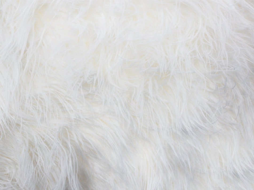 Mongolian WHITE Faux Fur - Craft Supplies Gnome Beards, Doll and Craft ...