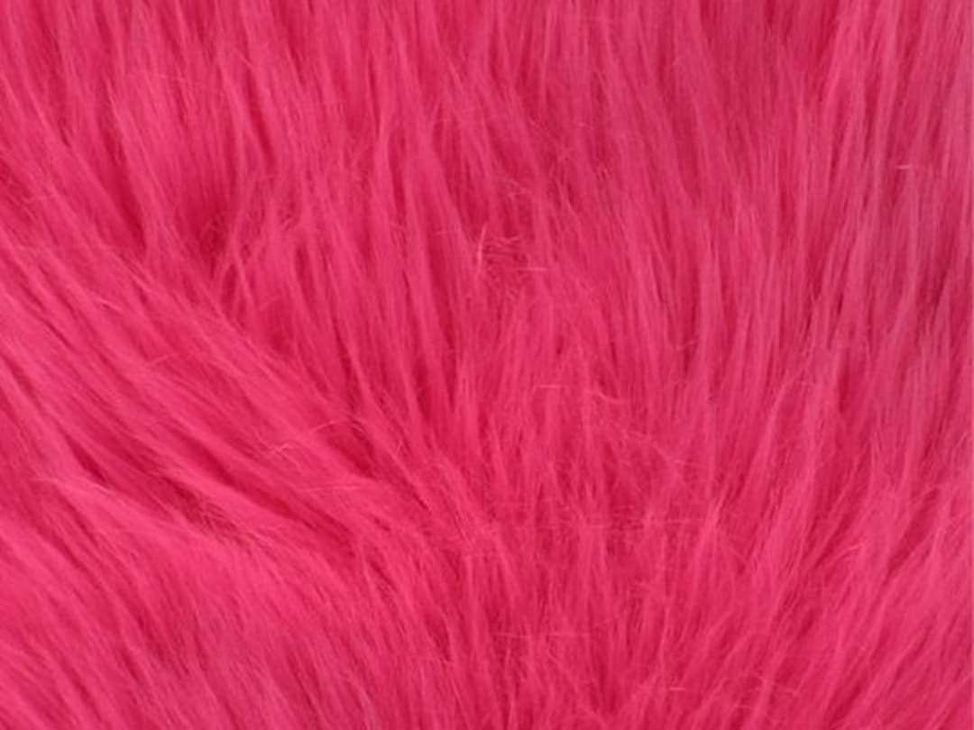 NEON PINK Shaggy Faux Fur, Plush Pile, 36"x30" Photo Prop Basket Filler ...