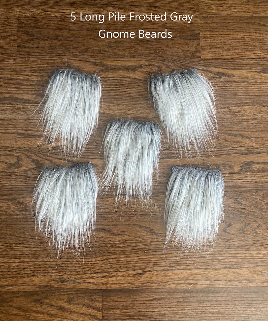 Gnome BEARDS FROSTED GRAY Beard Long Pile 5 Pack - Craft Supplies ...