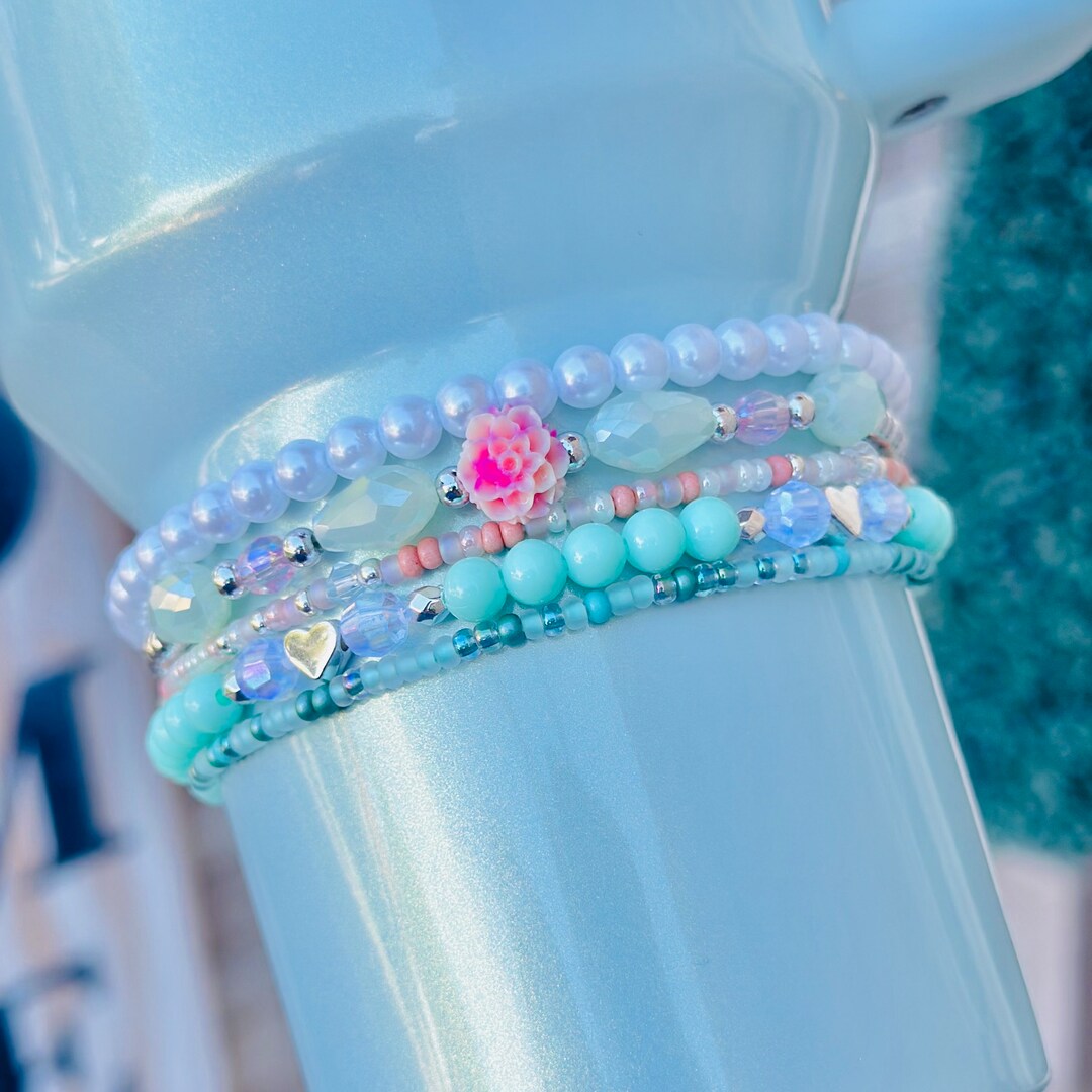 NEW Two Tone Blueberry Milk Custom Charm Stack Tumbler Boot Topper Cup ...