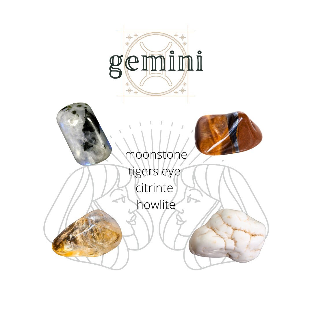 Gemini Crystal Kit Horoscoop Collectie Zodiac Kit Helende - Etsy Nederland