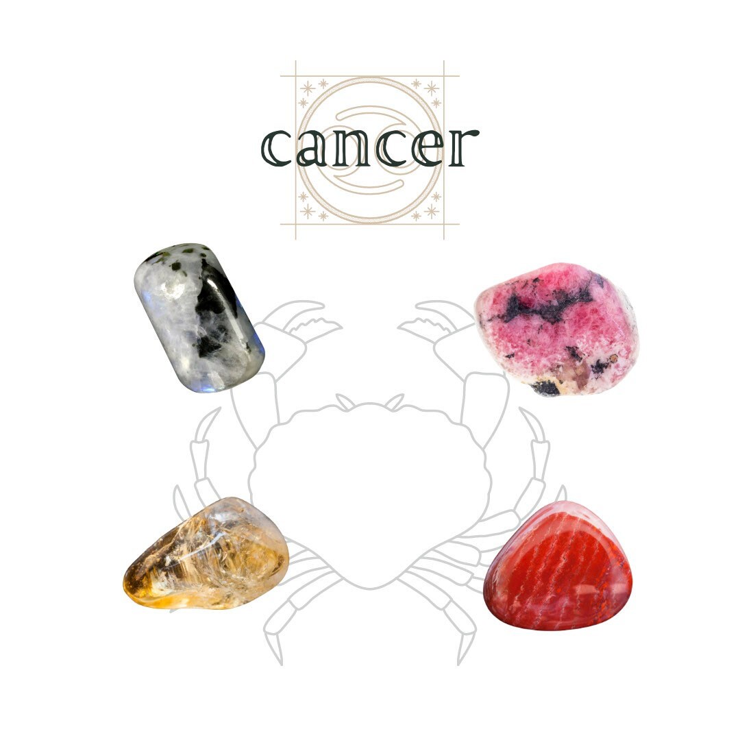 Cancer Crystal Kit, Horoscope Collection, Cancer Zodiac Kit, Healing ...