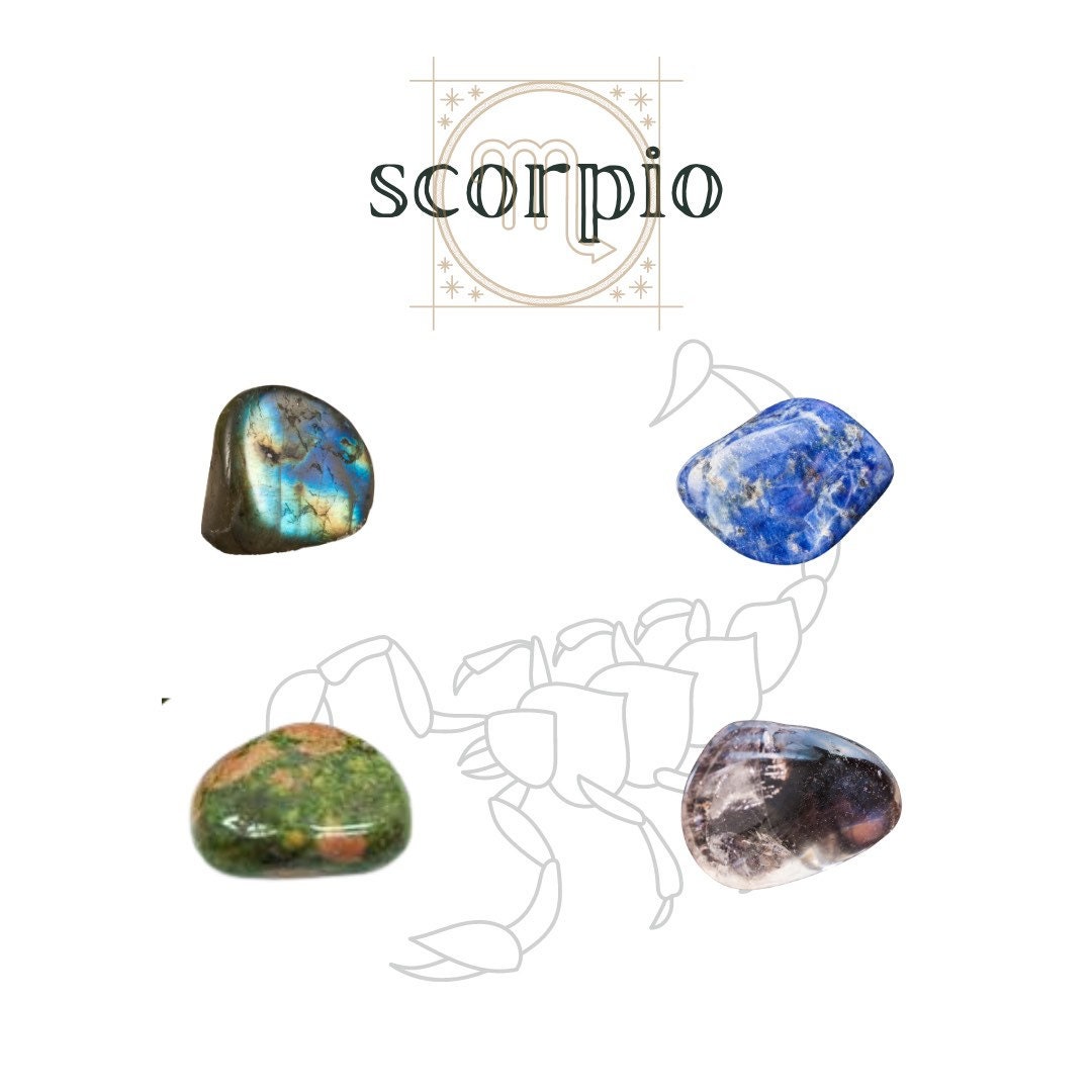 Scorpio Crystal Kit, Horoscope Collection, Zodiac Kit, Healing ...
