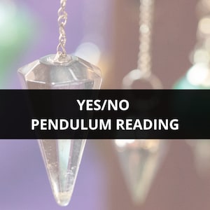 Yes or No Pendulum Reading, Answer Within 24-48hrs, Divination Tools ...