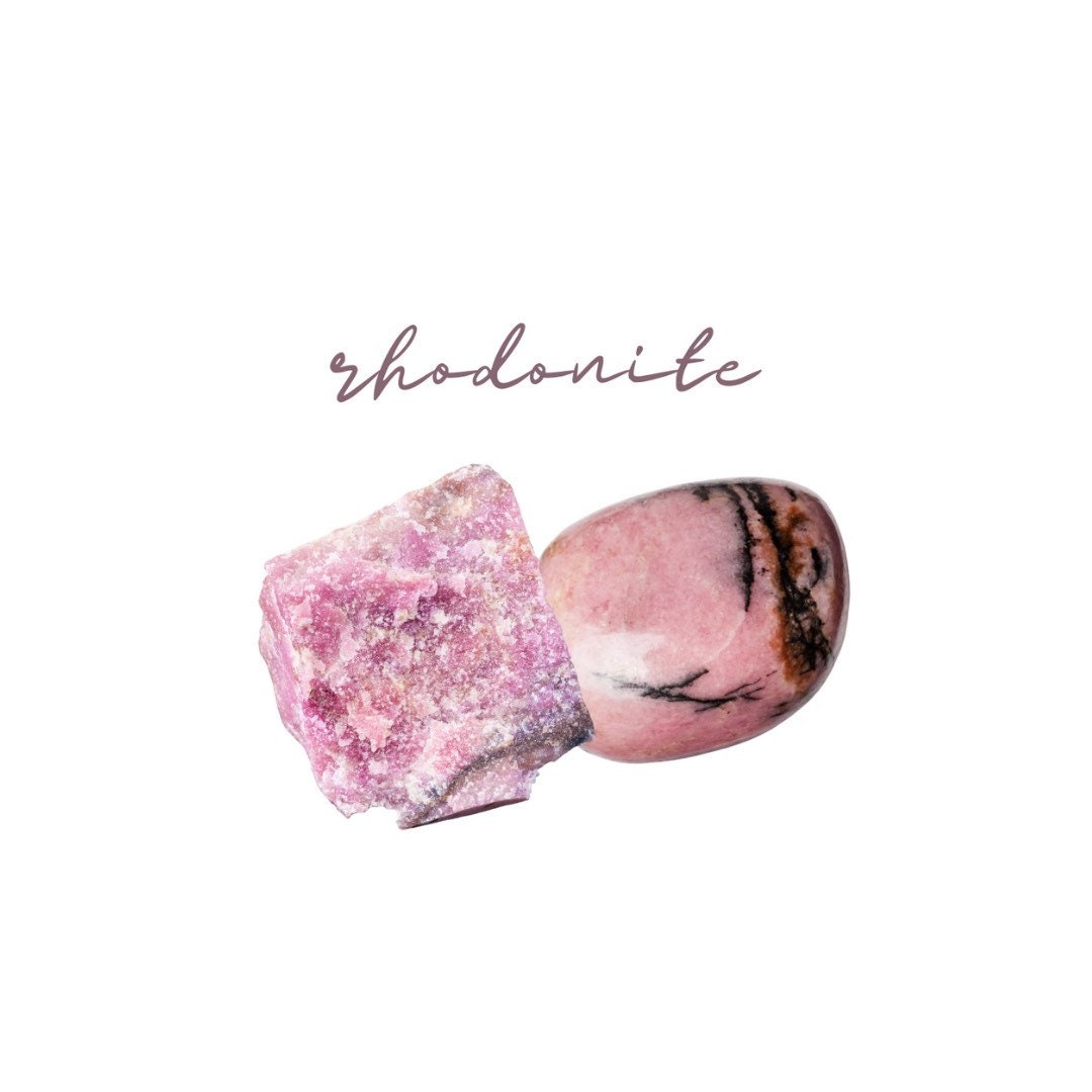 Rhodonite Tumbled Stone Rhodonite Crystal Nurturing Tumble - Etsy