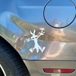 Wile E. Coyote Smashed Decal, Car Dent Loony Tunes Sticker, Funny Dent ...
