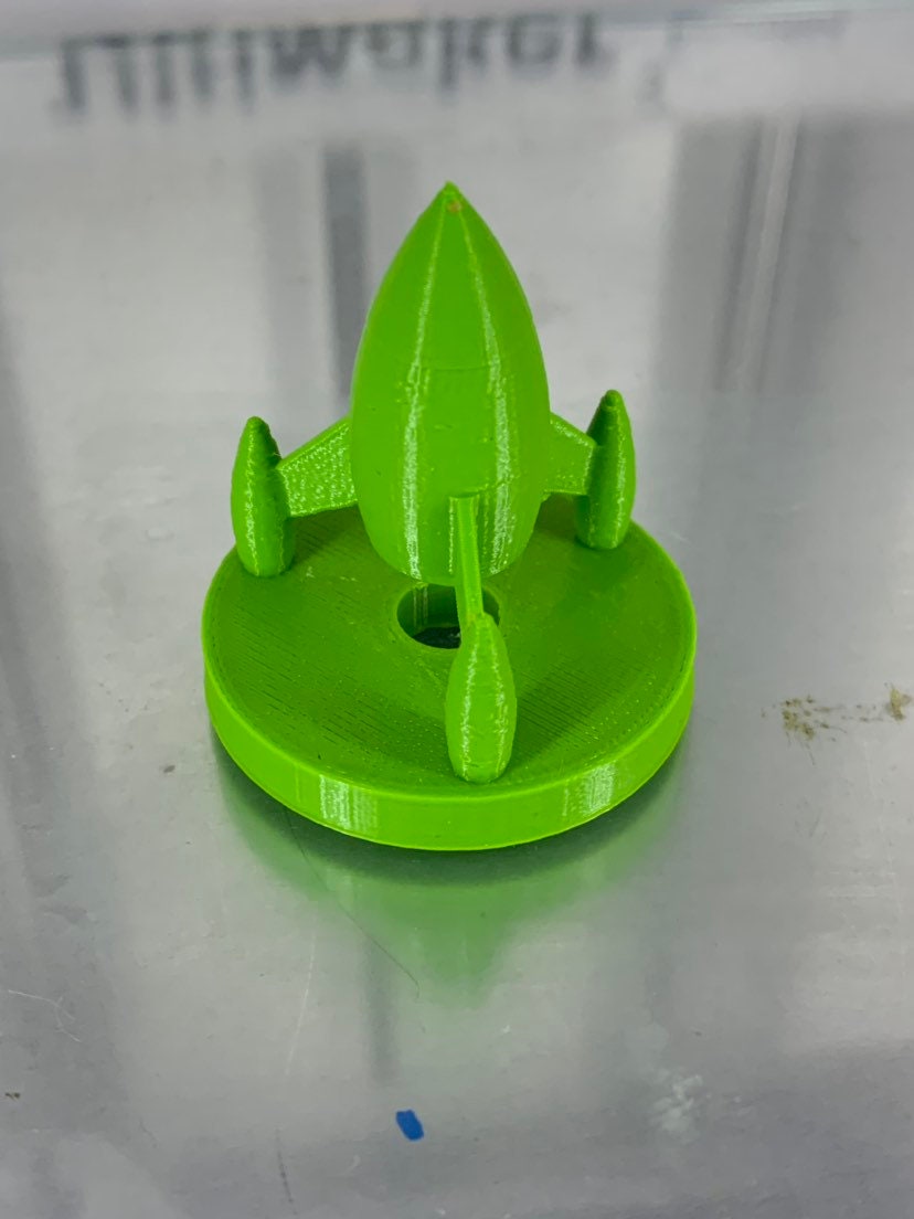 Rocket Vinyl Adapter, Futuristic 45 Adapter, 3D Printed, Perfect for ...