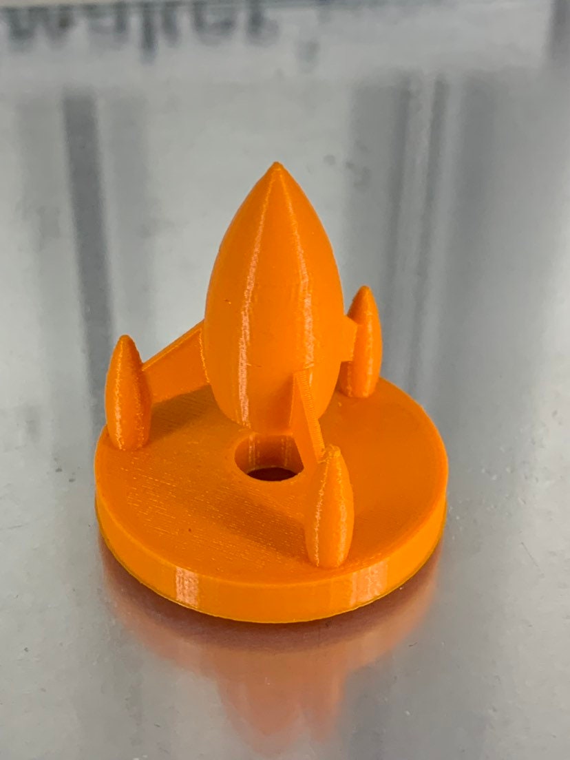 Rocket Vinyl Adapter futuristic 45 adapter 3D printed | Etsy