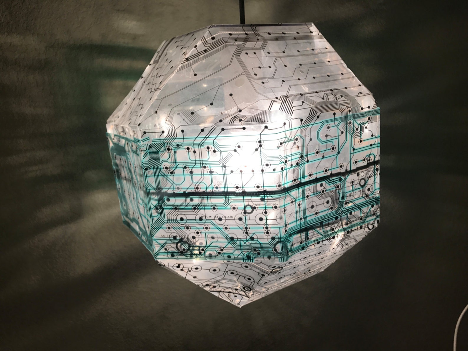 Circuitry Pendant Lamp, Made of Upcycled and Recycled Computer ...