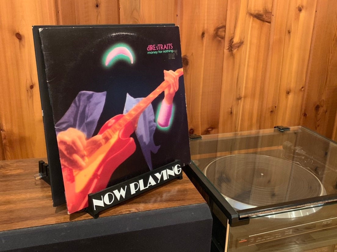 Now Playing Vinyl Album display holds 10 albums Now Spinning | Etsy