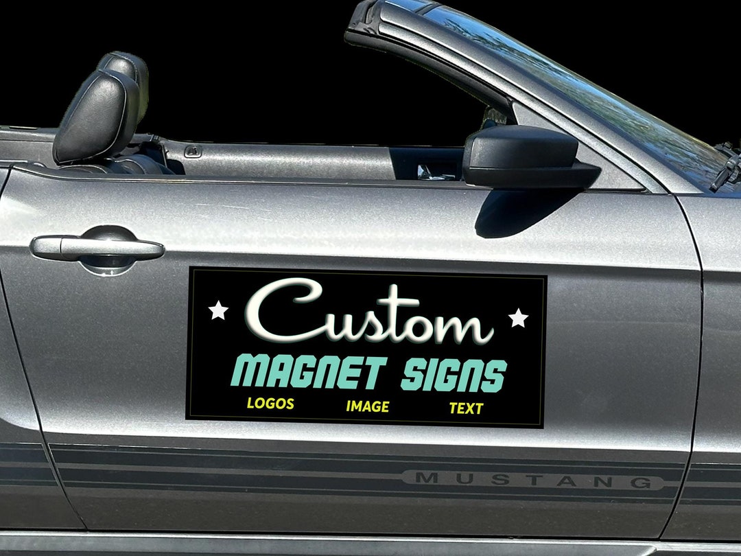 Custom Car Magnet With Your Logo or Business, Design Services Available ...