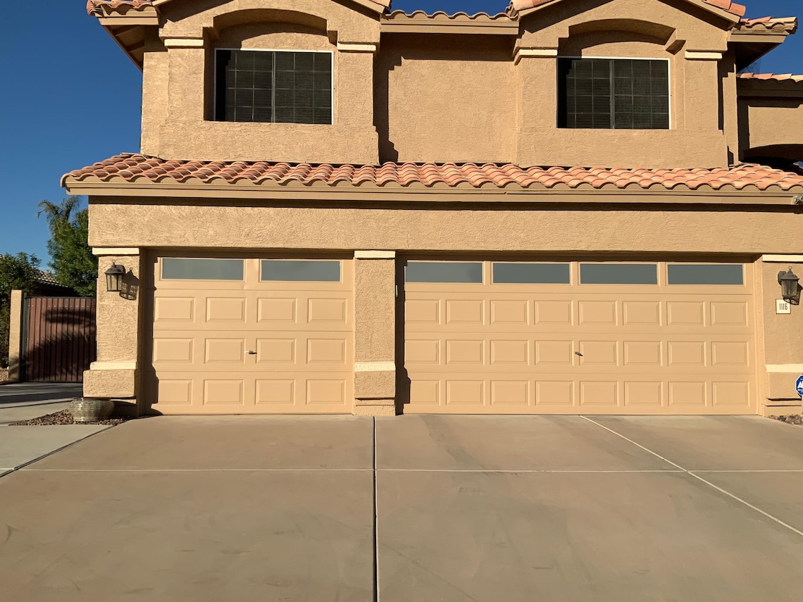 Privacy Window Vinyl Sheets for Garage and Home Windows. Custom Sizes ...