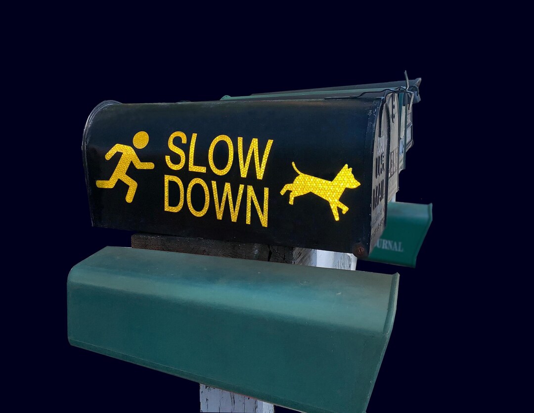 Ultra-reflective "slow Down" Sign Decal Set, Neighborhood Slow Sign for ...