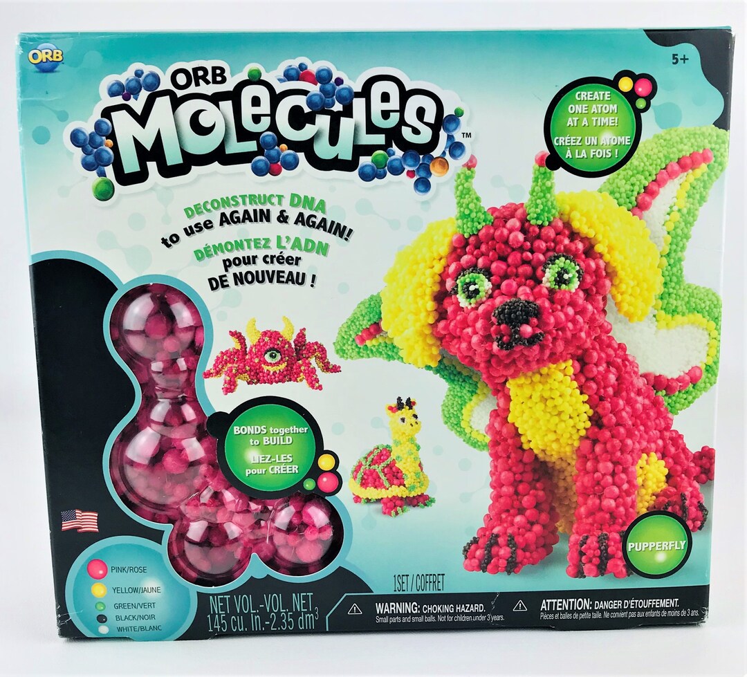 ORB Molecules Pupperfly Arts Crafts Kid Toy 5 Colors New/ - Etsy