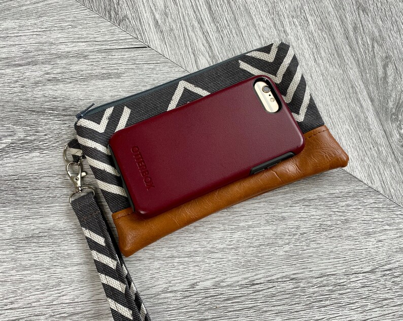 Wristlet Wallet IPhone Wristlet Purse Vegan Leather | Etsy