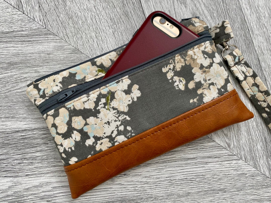 Wristlet Wallet, iPhone Wristlet Purse, Vegan Leather Wristlet ...