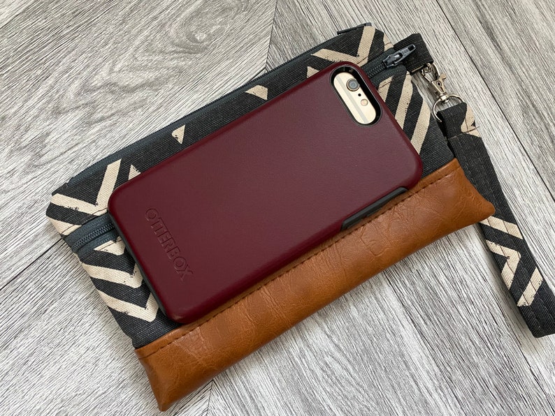 Wristlet Wallet Iphone Wristlet Purse Vegan Leather - Etsy
