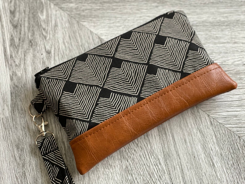 Wristlet Wallet Iphone Wristlet Purse Vegan Leather - Etsy