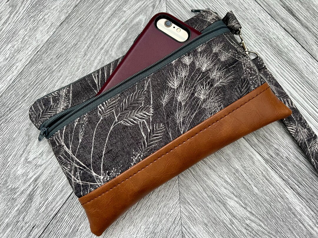 Wristlet Wallet, iPhone Wristlet Purse, Vegan Leather Wristlet ...