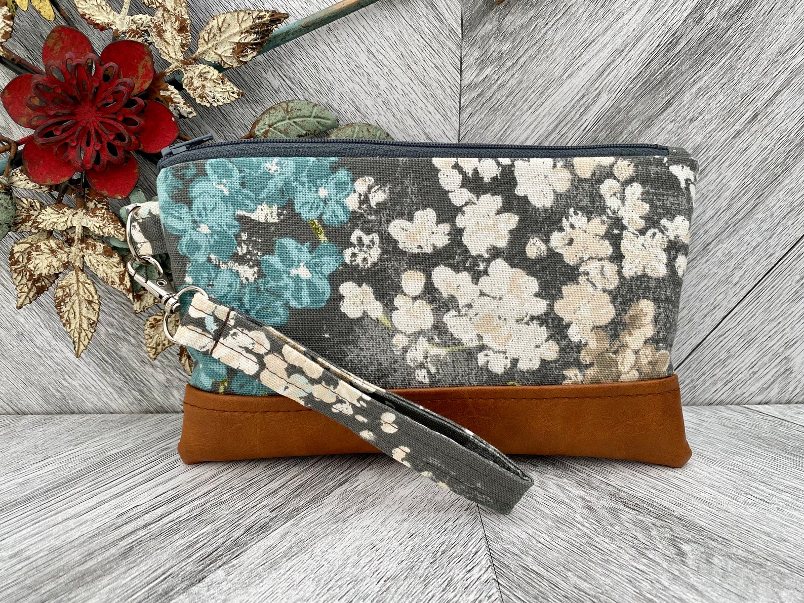 Wristlet Wallet Iphone Wristlet Purse Vegan Leather - Etsy