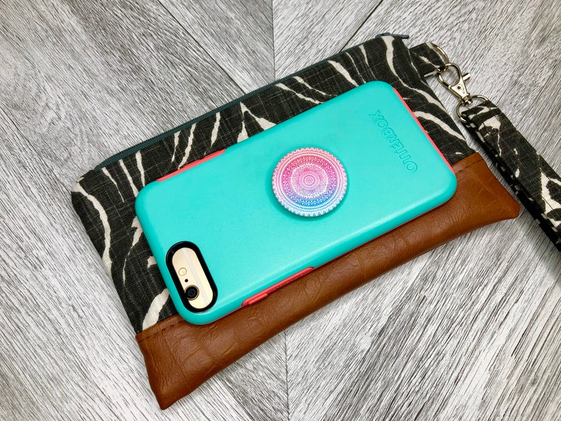 Wristlet Wallet IPhone Wristlet Purse Vegan Leather | Etsy