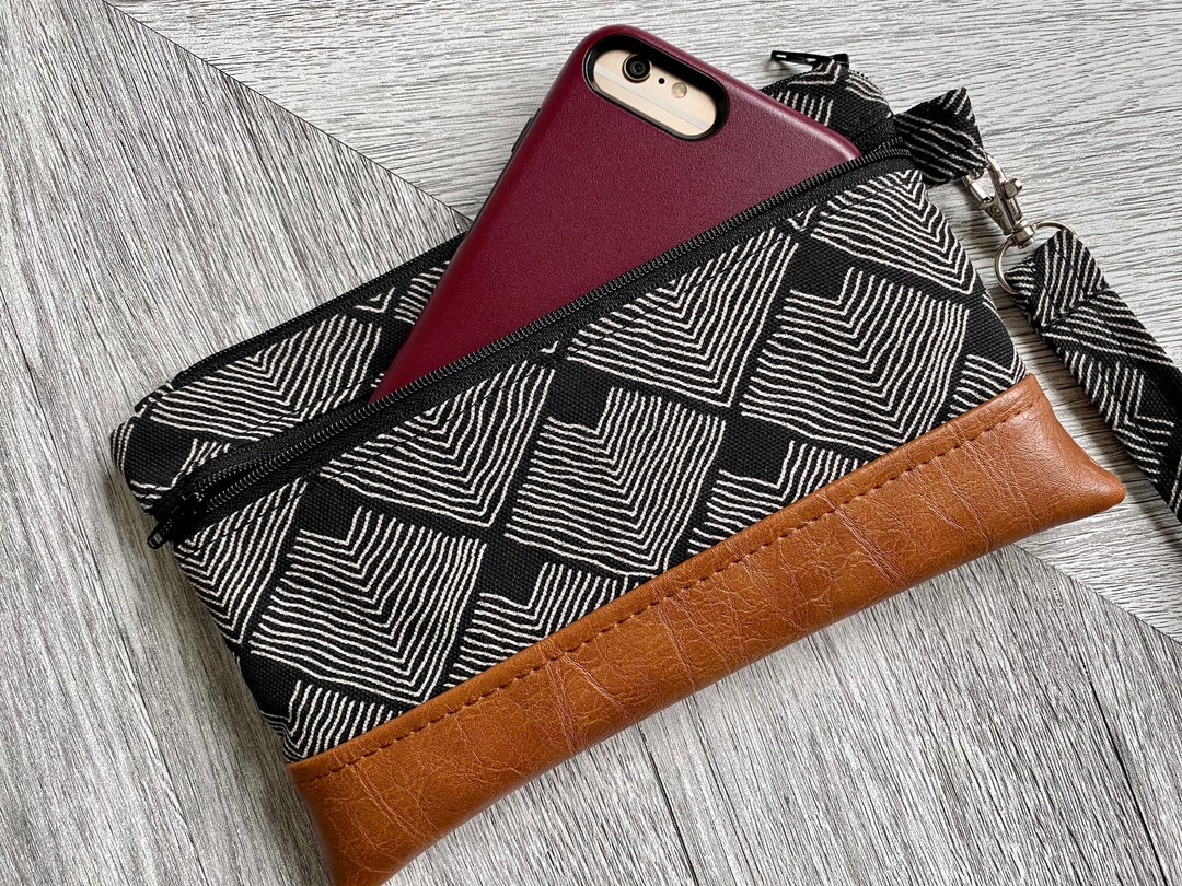 Wristlet Wallet, iPhone Wristlet Purse, Vegan Leather Wristlet ...