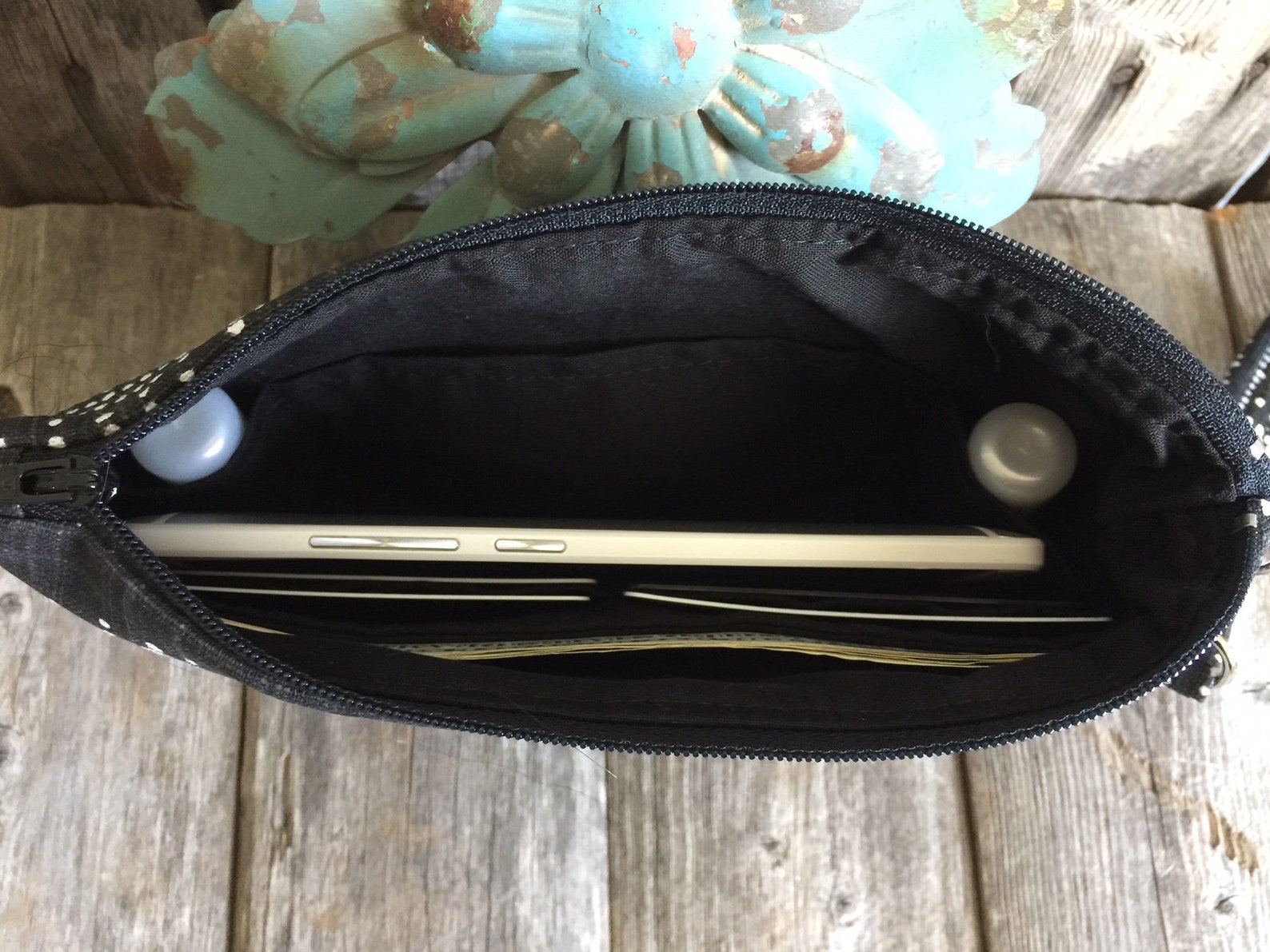 Wristlet Wallet Iphone Wristlet Purse Vegan Leather | Etsy