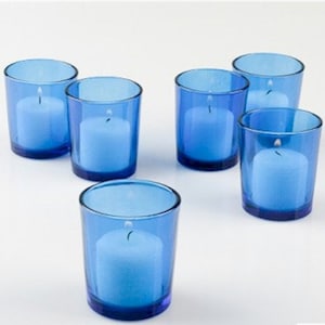 Blue Votive Candle Holders large - Etsy