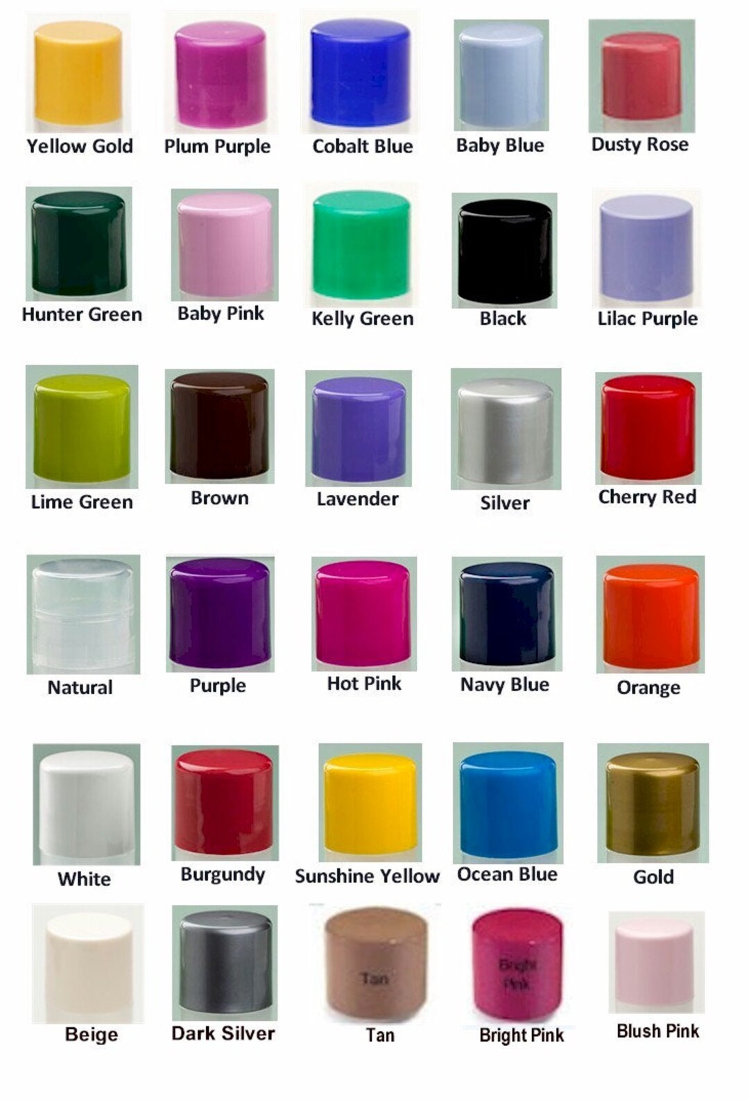 Lip Balm Caps Only - 50 Pack - Etsy