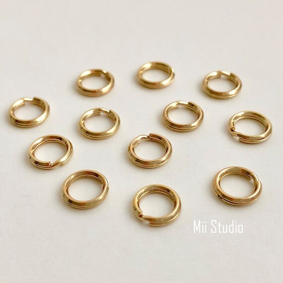 14k gold split jump rings store