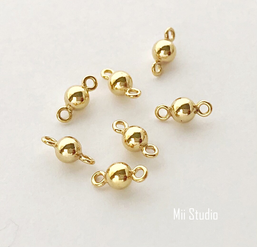 3mm 14K Gold Filled Ball Connector With Closed Ring F63g - Etsy