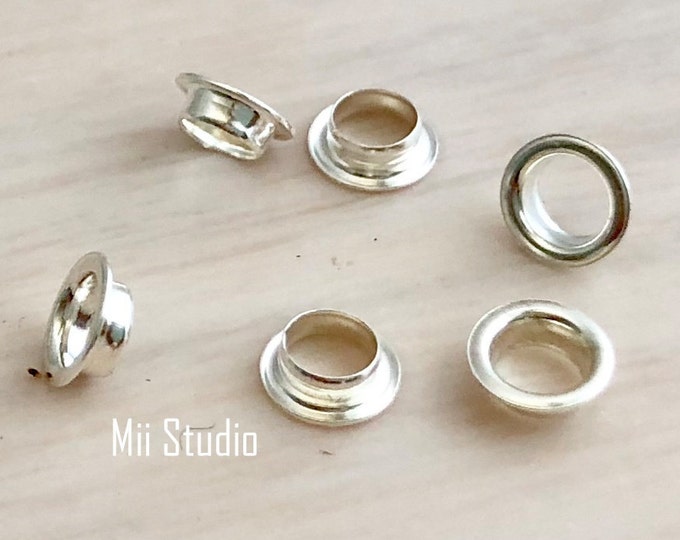 50pcs 100pcs 4.7mm Hole Bead Grommet Sterling Silver G05s - Etsy