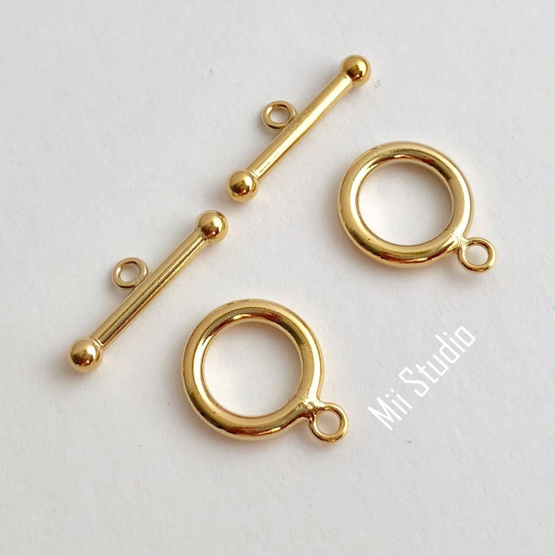 12mm 14k Gold Filled Toggle Set T04g - Etsy