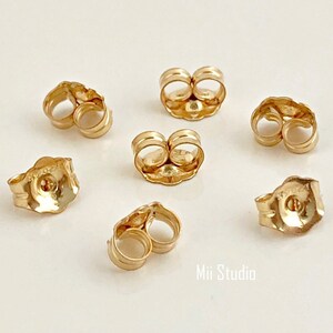 14k Yellow Gold Filled Butterfly Backing Earring Replacement - Etsy