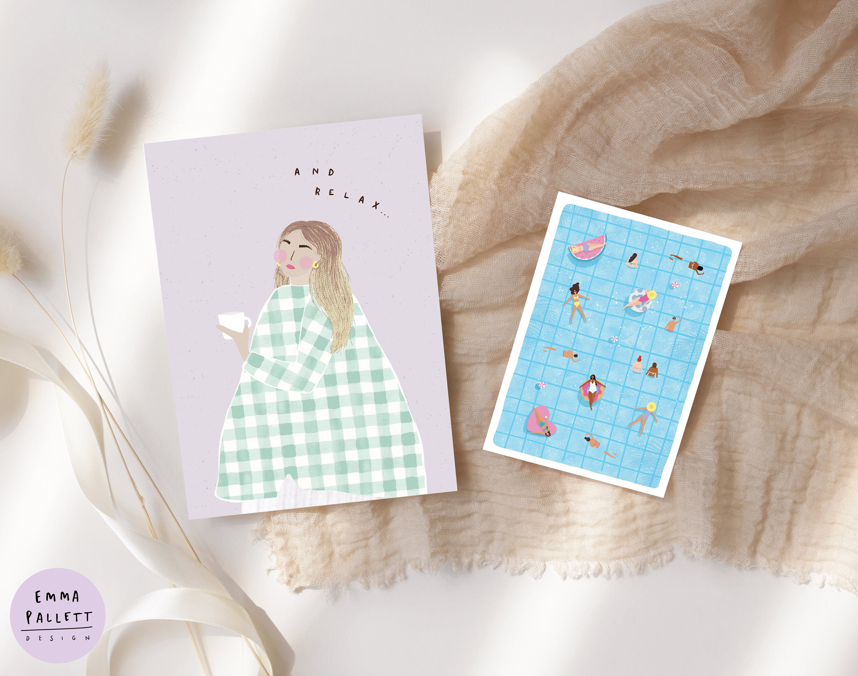 SUMMER POOL ILLUSTRATION Wall Art Decor Gift Ideas for Her - Etsy