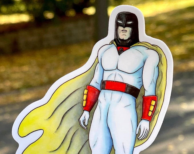 Space Ghost Die Cut Vinyl Sticker - Etsy